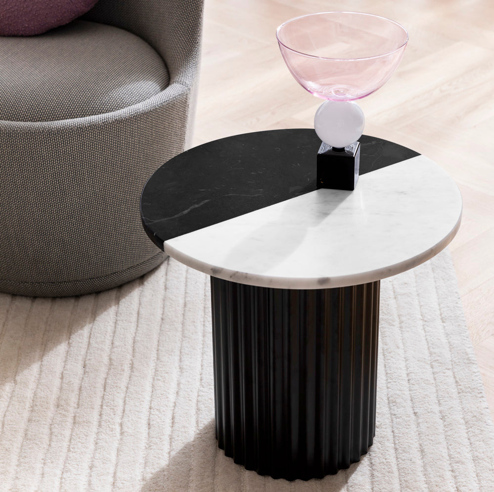Ridge Side Table Duo Stone Top – Beeline Design